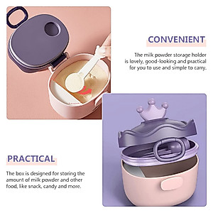 Toyvian Baby Formula Dispenser with Scoop, Baby Milk Formula Dispenser, Portable Storage Formula Containers for Travel, Baby Snack Storage Container, Baby Feeding Travel Storage Container