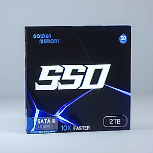Golden Memory 2.5" SSD 2TB, SATA III 6.0 Gbps - Internal Solid State Drive