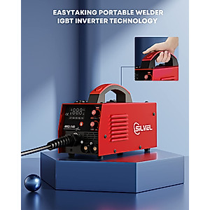 SILVEL MIG Welder 110V, 3 in 1 140A MIG/ARC/Lift TIG Welding Machine, Flux Core Welder with IGBT Inverter, Portable Gas/Gasless Welder Machine for Home Welder