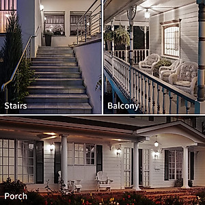 Emotionlite Dusk to Dawn Sensor Light Bulbs Outdoor,Neutral White LED Bulbs, 60 Watt Equivalent, Automatic On/Off, Porch, Patio,Garage, Hallway, Basement, A19 Size, 9W, E26 Medium Base (3 Pack)