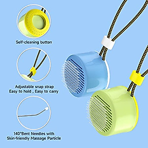 ELS PET 2 Pack Self-Cleaning Slicker Brush for Dogs, Cats, Portable Dog Brush for Shedding Hair, Fur - Comb for Grooming Long & Short Haired Dogs, Cats, Rabbits & More, Deshedding Tool, Hair Grooming Brush for Pet Massage