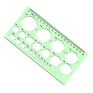 Circle Templates Measuring Geometry Ruler Shape Stencils Drawing Set Plastic Geometric Drawing Painting Stencils Oval Templates Scale Drafting Tools for School, Office, Building Formwork, Drawings
