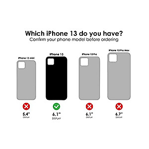 OtterBox DEFENDER SERIES SCREENLESS Case Case for iPhone 13 (ONLY) - BLACK