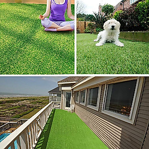 PET GROW Artificial Grass Turf 10FTX20FT(200 Square FT), Realistic Indoor Outdoor Garden Lawn Landscape Patio Synthetic Turf Mat- Thick Fake Faux Grass