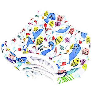Langsprit 3 Pack Swim Diaper for Baby & Toddle,Reuseable Washable Diaper Swim for Swimming Lesson & Baby Shower Gifts