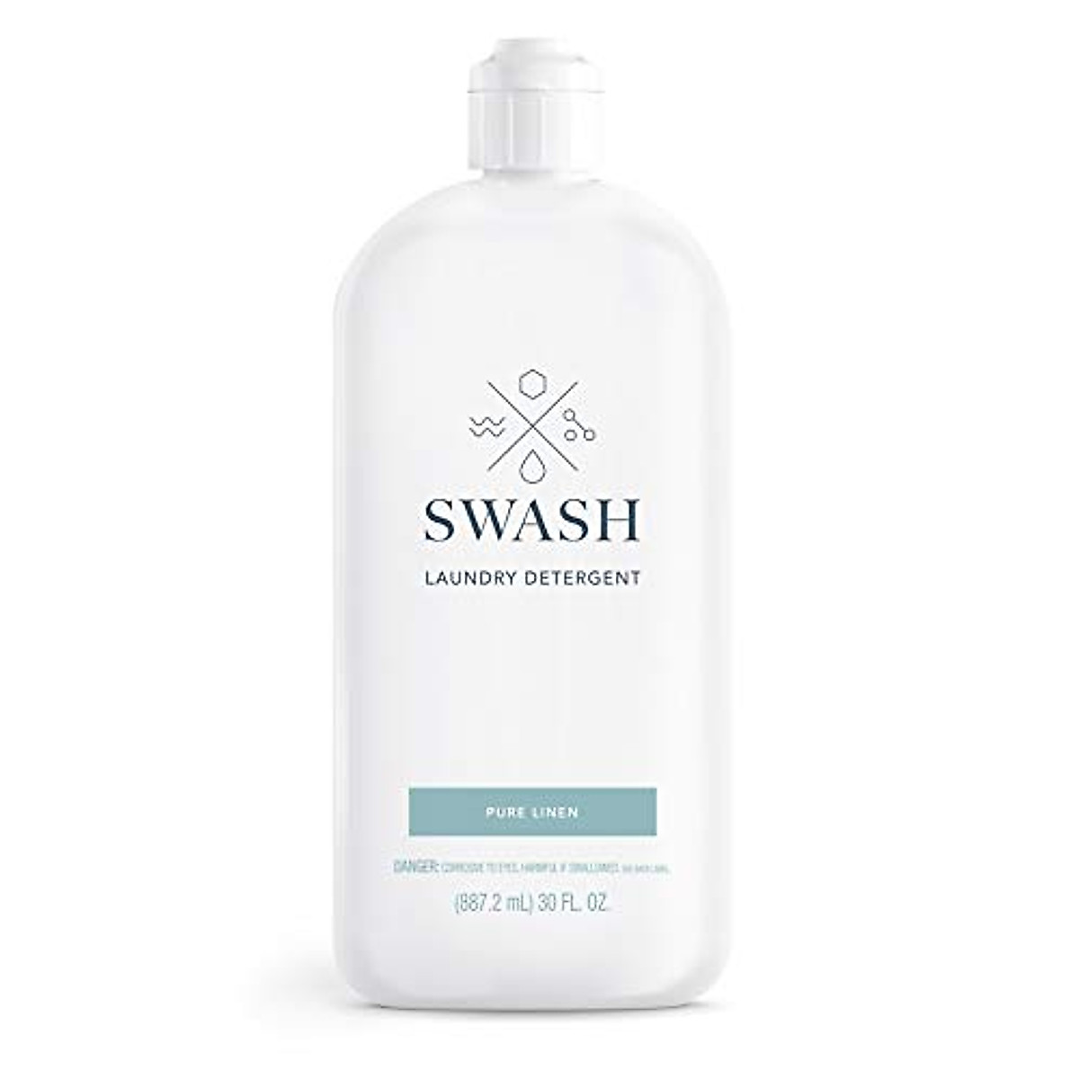 SWASH by Whirlpool, Liquid Laundry Detergent, Pure Linen, 83 Loads, 30 fl. Oz. & Lysol Laundry Sanitizer Additive, Bacteria-Causing Laundry Odor Eliminator, 0% Bleach Laundry Sanitizer, color