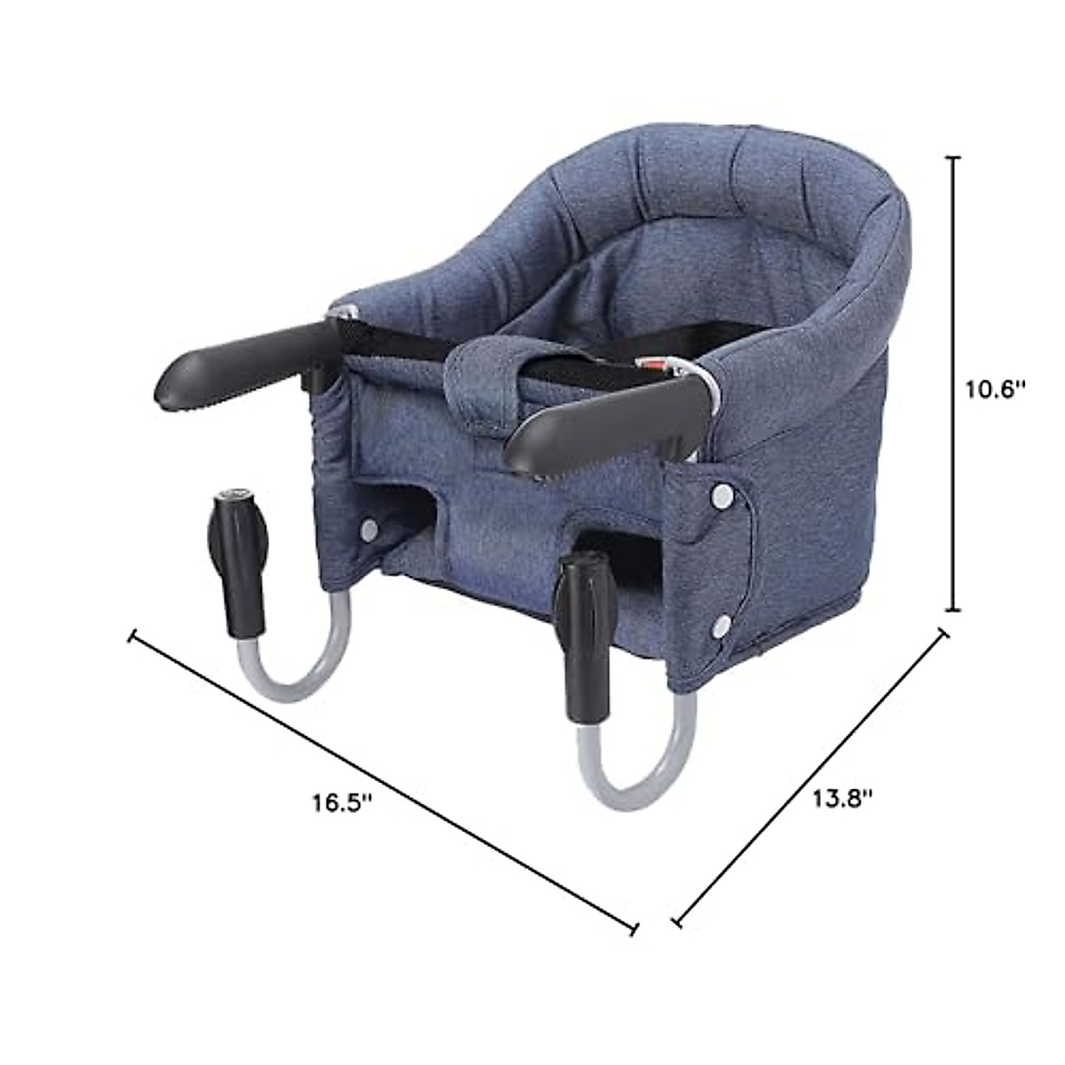 Updated Hook On High Chair, Hoomall Fast Table Chair, High Load Design Clip on High Chair, Fold-Flat Storage Portable Attachable Table Removable Seat Convenient for Home and Travel Navy
