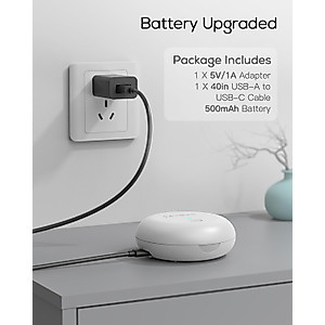 VEAMOR UVC Retainer Case Upgraded, Case Compatible for Invisalign 500mAh Battery Powered with Travel Bag, Dental Braces Case Slim with Vent Holes - White&Green