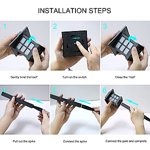 Anordsem 8 Pack Solar Lights Outdoor Pathway, Pathway Lights Solar Powered, Waterproof Pathway Solar Lights, Upgrade Solar Landscape Lighting for Walkway, Garden, Park, Sidewalk (Warm White)