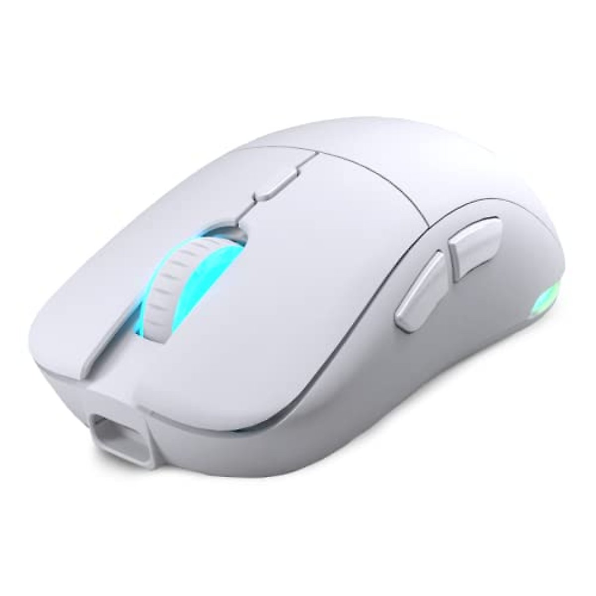 PWNAGE Ultra Custom Wireless Symm 1 Gen 2.0 - Ultra Lightweight Honeycomb Design Gaming Mouse 3370 Sensor - PTFE Skates - 6 Buttons - 74G (White, Solid Sides)