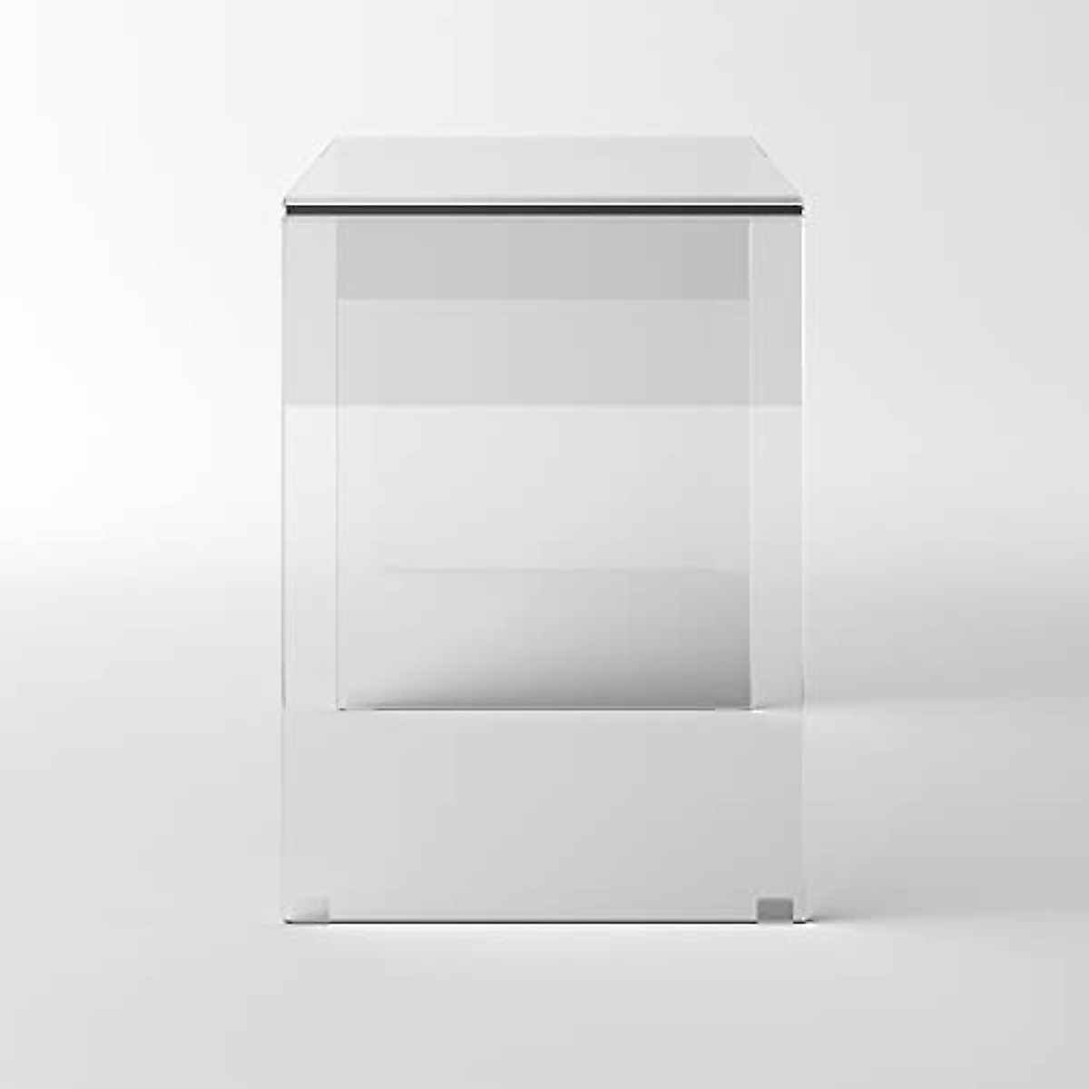 Neos Modern Furniture CD008-N Rectangular Shaped PC Laptop Workstation Table for Home Office, Clear