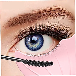 FRCOLOR 3pcs Mascara Brush Silicone Eyeliner Applicator Eyelash Drawing Tool Pink Tools Lash Separator Eyeliner Guide Template Women Eyeliner Stencils Girl Eye Make up Tools Make up Aids