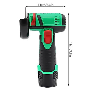 Cordless Angle Grinder, 12V Power Angle Grinder Tools with 2PCS 3.0Ah Batteries & Charger, Brushless Motor Metal Grinder, Cutting Wheels, Flap Disc for Cutting, Polishing