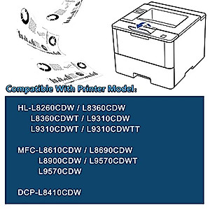 MaxColor 2 Pack Black TN433BK Toner Compatible TN433 TN433 High Yield Toner Cartridge Replacement for Brother HLL8360CDW L8260CDW DCPL8410CDW MFCL8610CDW L8690CDW L8900CDW L9570CDWT L9570CDW Printer.