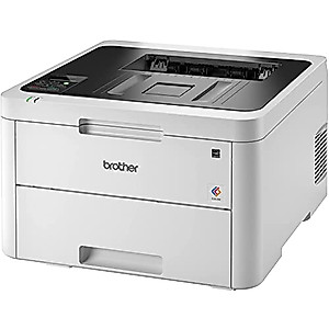 Brother Premium L-3230CDW Compact Digital Color Laser Printer I Wireless I Mobile Printing I Ethernet & USB Connectivity I Auto 2-Sided Printing I Up to 25 ppm I 250 Sheets Input + Printer Cable