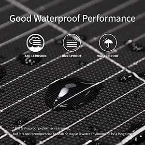 XDAY Flexible Solar Panel 100W 18V Monocrystalline Bendable Mono Off-Grid Charger for Marine RV Cabin Van Car Uneven Surfaces
