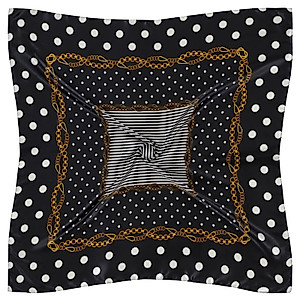 QBSM 4 Pcs 35'' Satin Head Scarf Silk Feeling Neck Scarves Hair Wrap for Sleeping Large Square Headscarf for Women