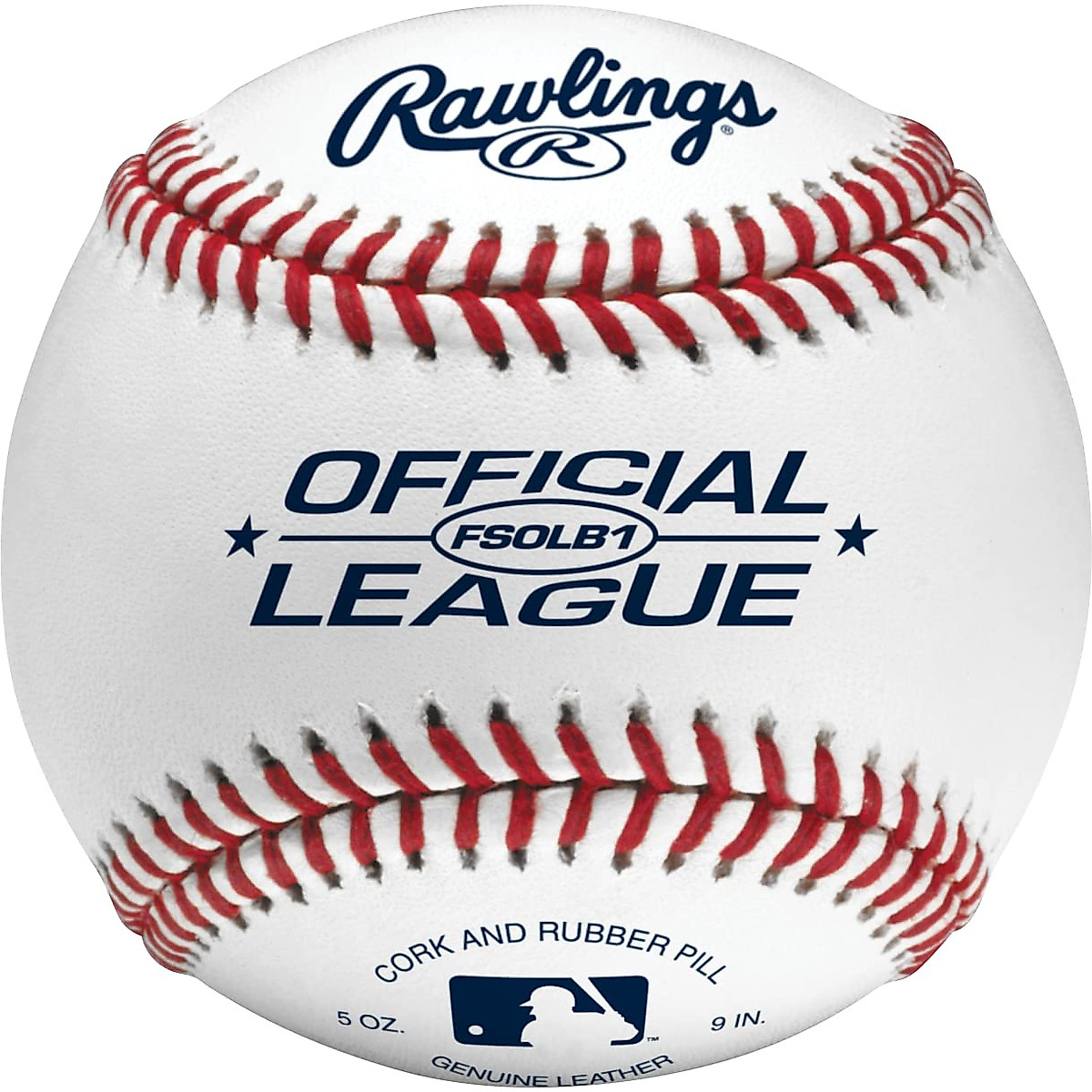 Rawlings | FLAT SEAM Official League Baseballs | FSOLB1 | Youth/14U | Recreational Use Practice | 12 Count