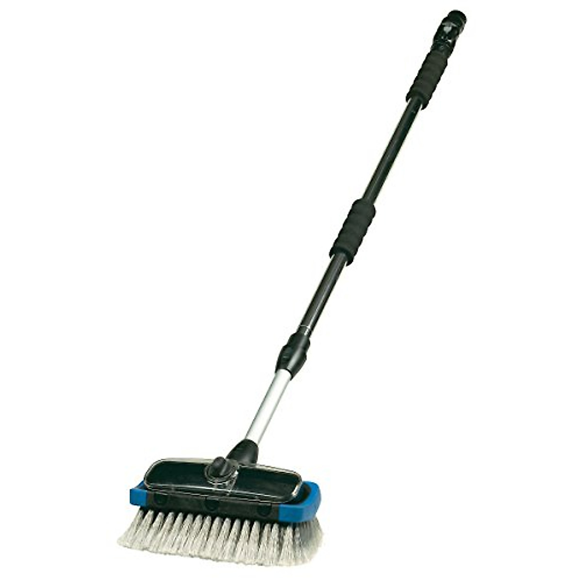 Carrand 93984 10" Flow-Thru Suds-N-Go Bi-Level Wash Brush With 71" Extension Pole