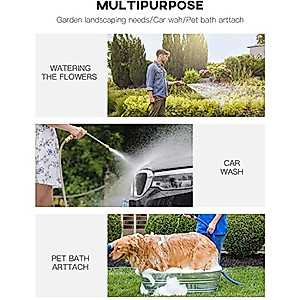 Garden Hose Reel Cart with Wheels for Outdoor Holds 300-Feet of 5/8-Inch Hose Yard Water Planting Truck w/Storage Basket, Heavy Duty Metal Garden Lawn Water Truck 4 Wheels, Black