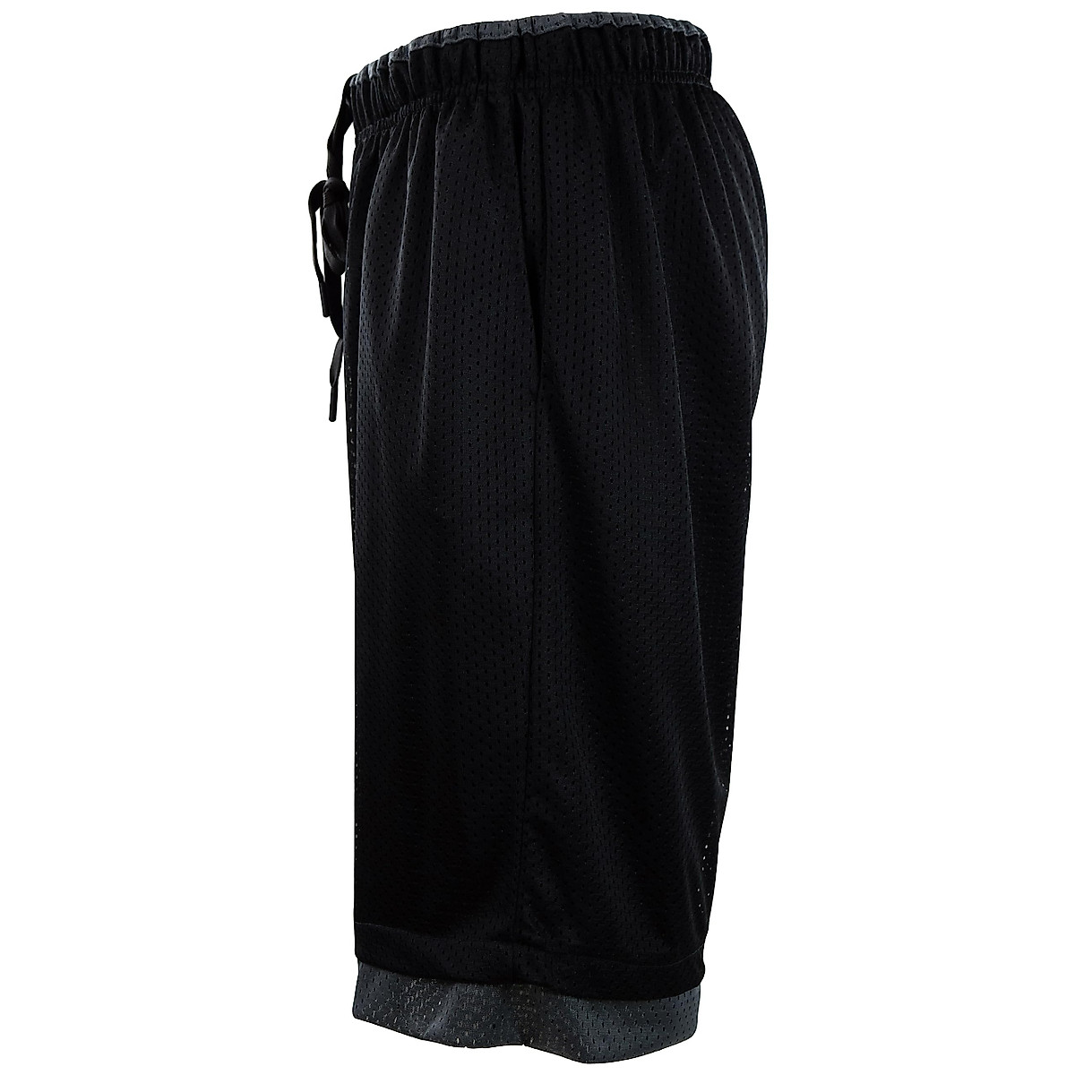 Mens Active Athletic Mesh Training Shorts (4X-Large, 412-Black)