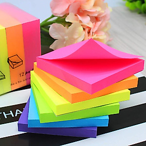 (16 Pack) Sticky Notes 3x3 Inches,Bright Colors Self-Stick Pads, Easy to Post for Home, Office, Notebook