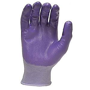 6 Pairs Women Gardening Gloves with Micro-Foam Coating - Garden Gloves Texture Grip - Working Gloves For Weeding, Digging, Raking and Pruning, Large, Assorted color