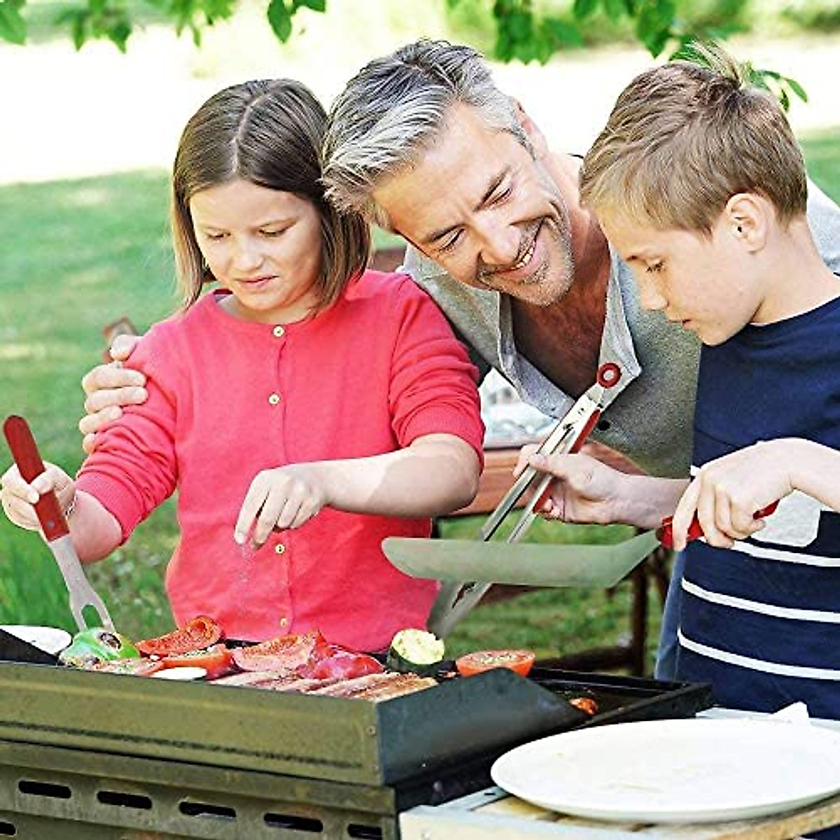 Zen-T - 17 Piece Grill Griddle Tool Kit - Griddle Accessories for Blackstone - Professional Grade Stainless Steel BBQ Tools - Perfect Grilling Utensils for All Your Grilling Needs + Bonus Recipe Ebook