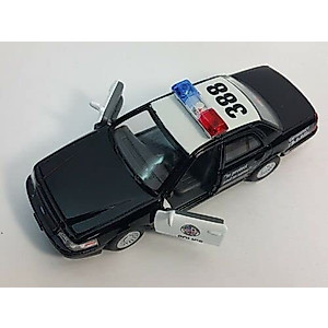 🚓 KiNSMART Ford Crown Victoria 5" 1:42 Scale Police Interceptor Car w/ Pullback Action 👮