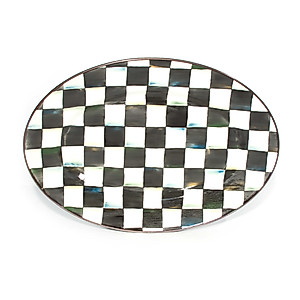 MACKENZIE-CHILDS Courtly Check Enamel Oval Platter - Small