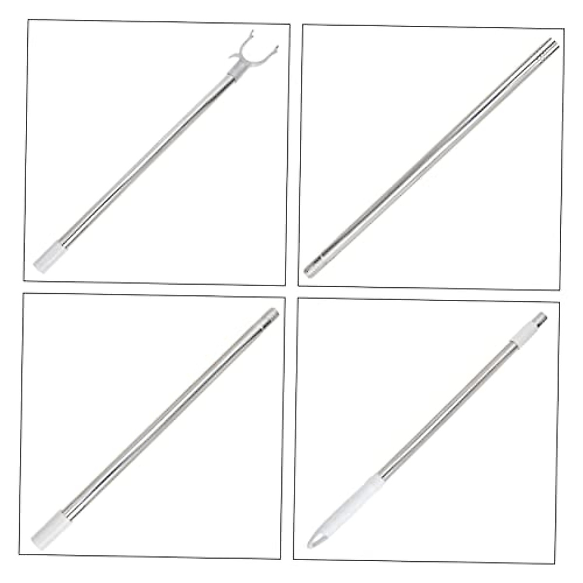 Cabilock 3pcs Clothing Shelf Cm Rod Utility Steel Outdoor Reacher Curtain Reach Retractable Hanger Pole Clo Stainless Adjustable Clothes Telescopic Wardrobe Poles Reaching with Long