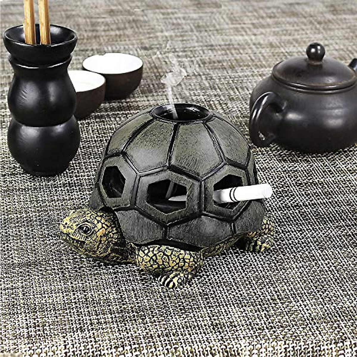 Monsiter QE Turtle Ashtrays for Cigarettes Cute Ash Tray for Home and Outdoor