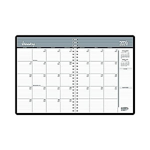 2024-2028 House of Doolittle 8.5-inch x 11-inch Monthly Appointment Book, Black (2625-02-24)