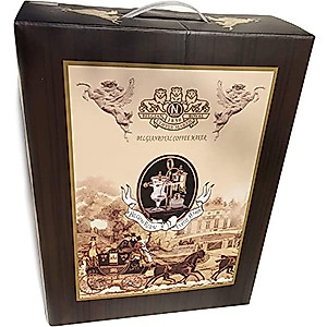 Nispira Vintage Belgian Belgium Luxury Royal Family Balance Syphon Siphon Coffee Maker Copper Color, 1 set