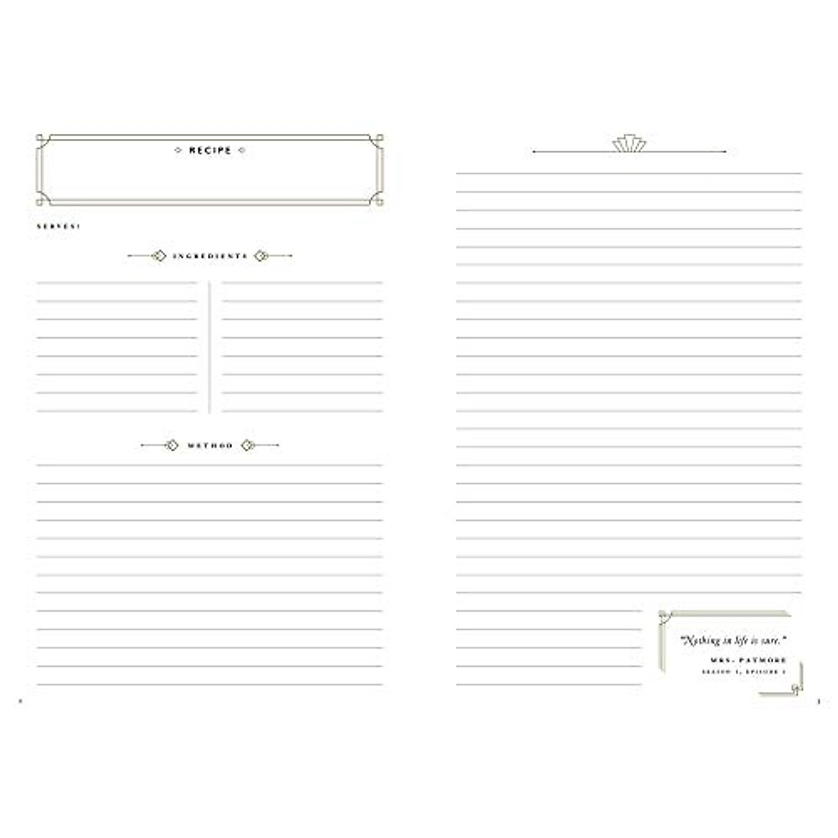 The Official Downton Abbey Mrs. Patmore's Recipe Journal