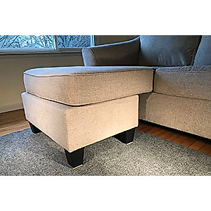 Shepherd Hardware 9244 2-1/8-Inch Square, Adhesive Slide Glide Furniture Sliders, 4-Pack , Beige