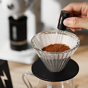 MHW-3BOMBER WDT Espresso Distribution Tool Coffee Stirrer 0.25mm Magnetic Stand Storage (8 Replacement Needle) T6026