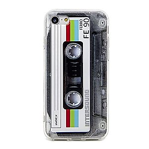STINFIZTOL Retro Tape Cassette 80s Type Soft Back Cover Phone Case Compatible with iPhone 7 iPhone 8 iPhone SE 2020/2022