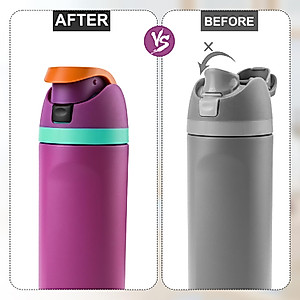 PEUTIER 4pcs Replacement Button Compatible with Owala FreeSip 24oz 32oz, BPA-Free Water Bottle Lid Mouth Push Button Switch Replacement Parts for Owala 19/24/32/40oz Bottle Accessories, Black