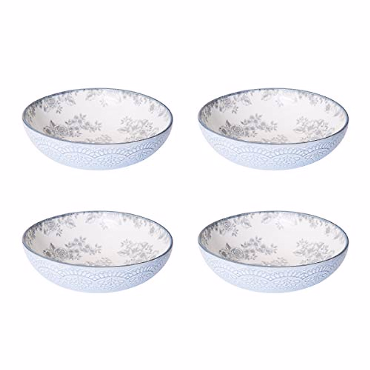 Pfaltzgraff Gabriela Gray 16-Piece Stoneware Dinnerware Set, Service for 4 - ,Gabriela Grey