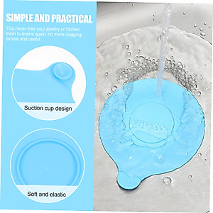 Veemoon 6pcs Anti-leakage Silicone Pad Bath Drain Cover Silicone Tub Stopper Kitchen Sink Strainer Universal Drain Stopper Bath Drain Stopper Pvc Panel Sink Plug Bathtub Plug