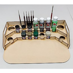 GameCraft Miniatures Painting Station - 36mm for Polly Scale, 10ml Tamiya and Similar Bottles