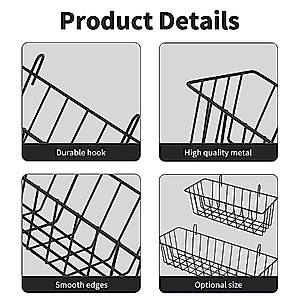 2 PCS Rabbit Hay Feeders Heavy Duty Metal Hay Holders Racks for Bunny Guinea Pig Chinchilla Cage Accessories (S+L)