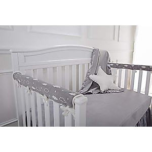 American Baby Company Heavenly Soft Chenille Fitted Crib Sheet 28" x 52", Warm and Cozy Neutral Chenille Sheet, Steel Gray, for Boys and Girls, Fits Crib and Toddler Bed mattresses