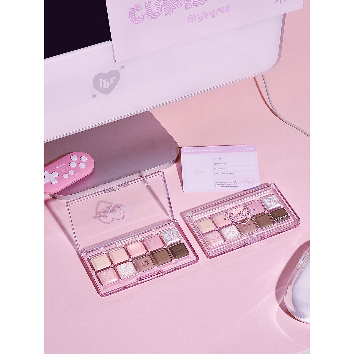 lilybyred Mood keyboard eyeshadow palette | Soft neutral ash color, Long-Wearing, glitter, Clear watercolor | Palette With Easy Color Matching For All | K-beauty (04#Cool membership)