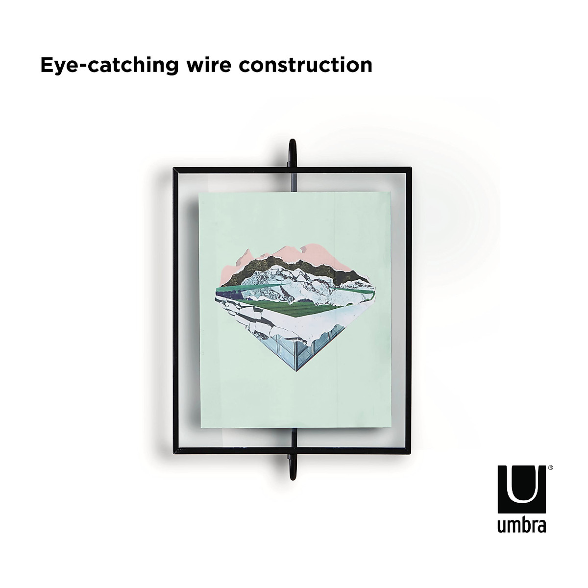 Umbra Phantom Picture Frame, Black, 8" x 10"