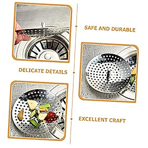 CIYODO 6pcs Sewer Filter Stainless Strainer Sink Drain Basket Kitchen Sink Strainer Sink Strainers for Kitchen Sink Stainer Steel Strainer Bath Sink Filter Screen Stainless Steel Metal