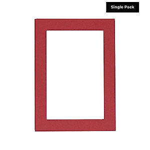 11x14 Mat for 8.5x11 Photo - Precut Deep Red Picture Matboard for Frames Measuring 11 x 14 Inches - Bevel Cut Matte to Display Art 8.5 x 11 Inches - Acid Free ONE MAT with Backing Board & Clear Bag