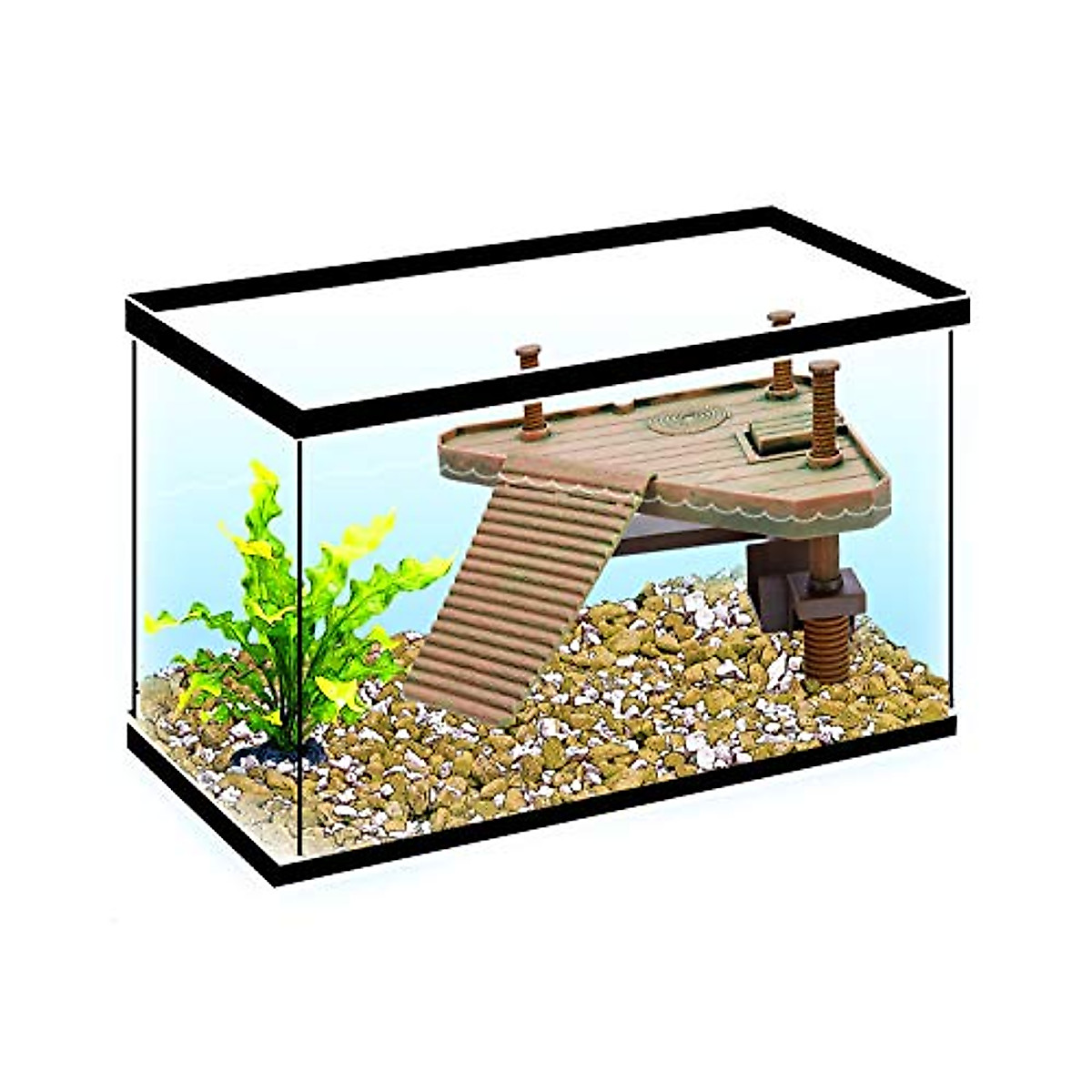 Penn-Plax Reptology Floating Turtle Pier and Basking Platform – Decorative, Functional, and Naturally Inspired – Small Size (Model Number: REP602)