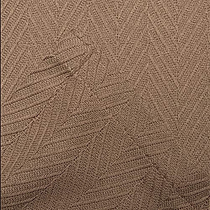 SUPERIOR 100% Cotton Thermal Blanket - All-Season Oversized Throw, Woven Blanket with Herringbone Weave Pattern, Taupe, King Size